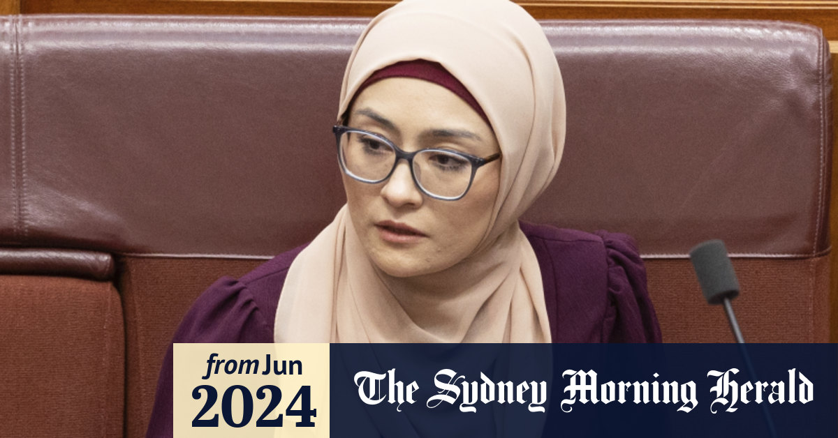 Senator Fatima Payman quits caucus committee, isolated after ‘genocide ...